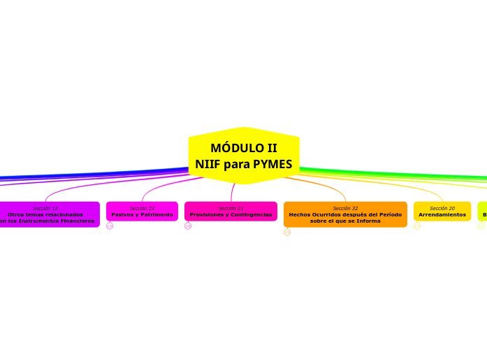 MÓDULO II NIIF para PYMES - Mind Map